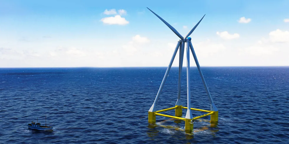 Pyramid power | New-wave floating wind design ups sails for French ...