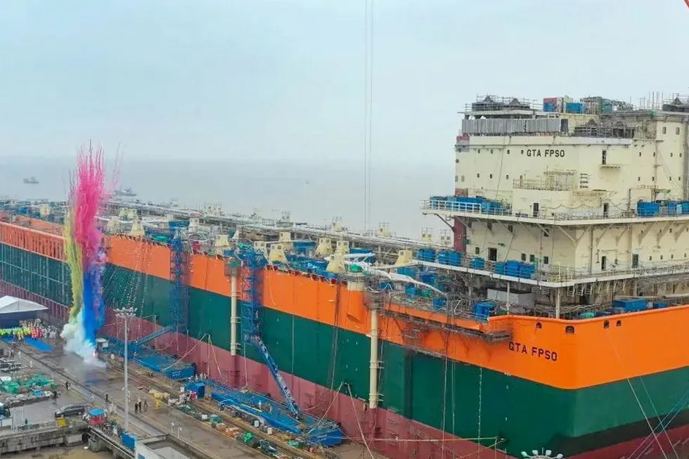 Floater hull for giant BP project off West Africa hits the water | Upstream