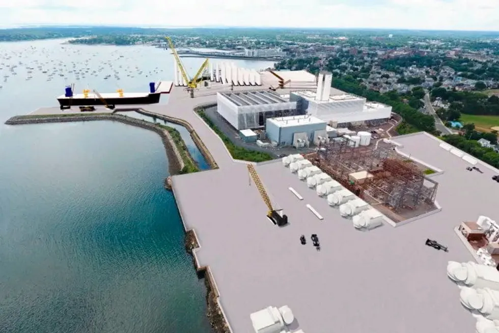 Crowley breaks ground on Massachusetts’ largest offshore wind port amid ...