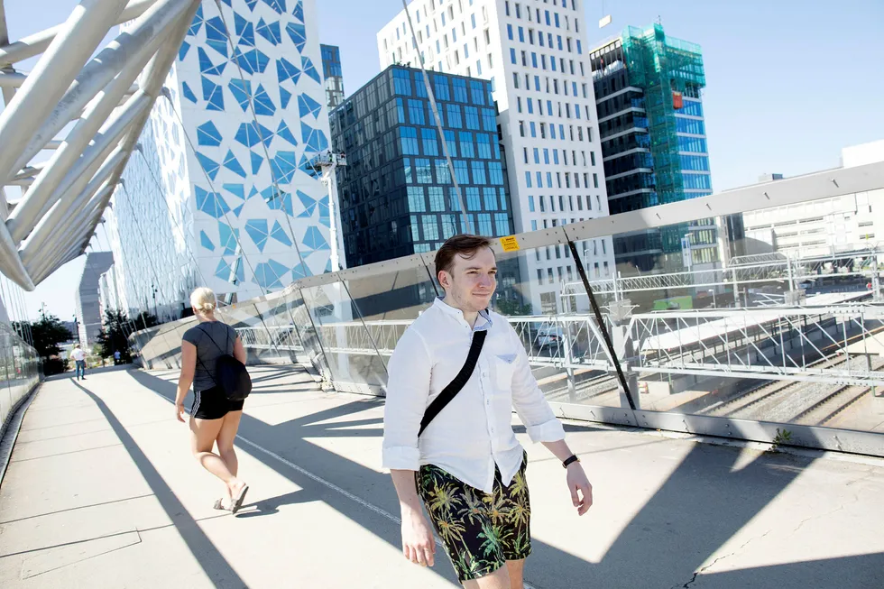 Marius Kristoffersen (27) var sikret jobb etter studiene og fikk ...