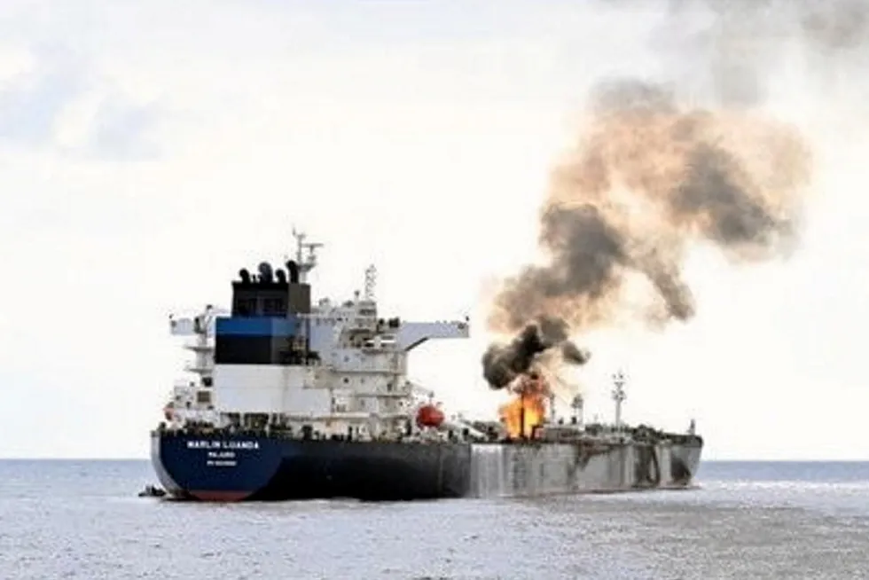 Fire on JP Morgan oil tanker hit by Houthi missile | Upstream