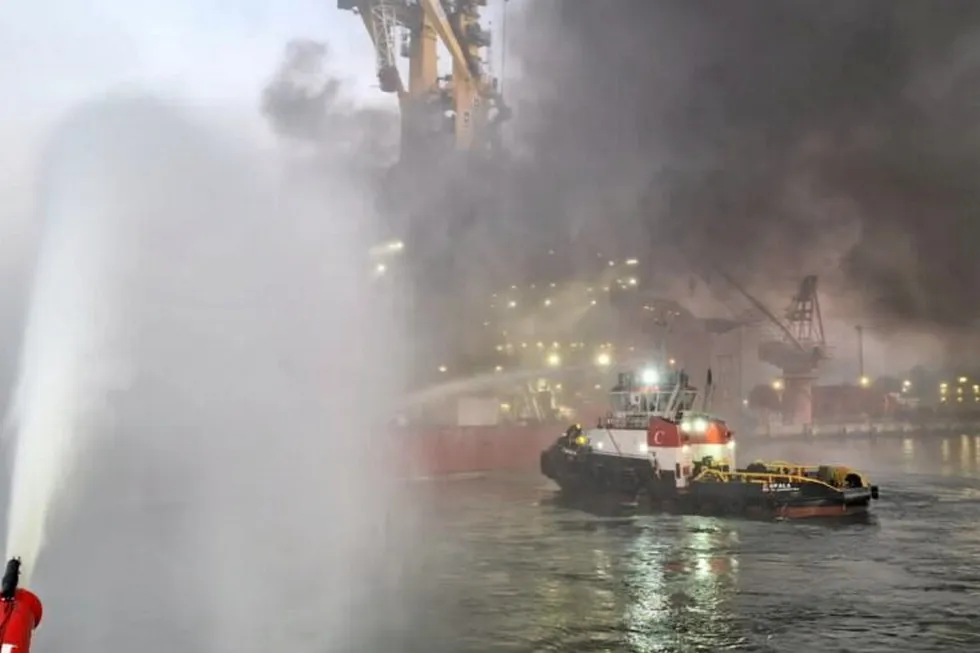 Fire hits support vessel at Brazil port | Upstream