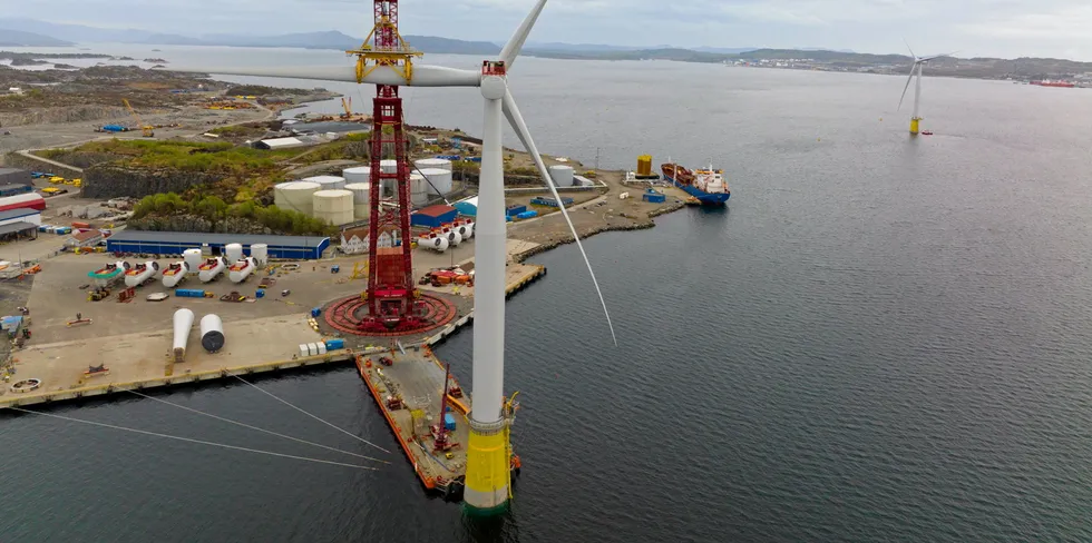 Equinor vil redusere kostnader for flytende havvind ved Wergeland base