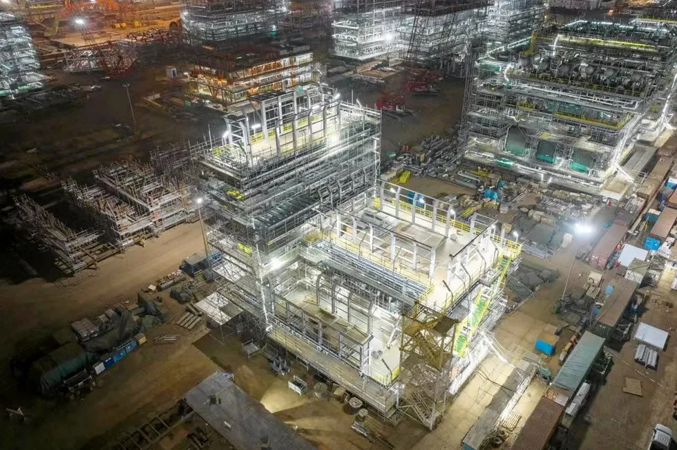 Chinese yard completes modules work for Brazilian pre-salt FPSO | Upstream