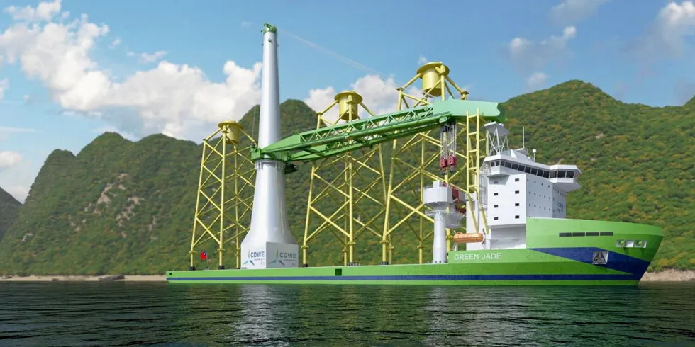 Pioneering Taiwan-built offshore wind vessel Green Jade confirmed for ...