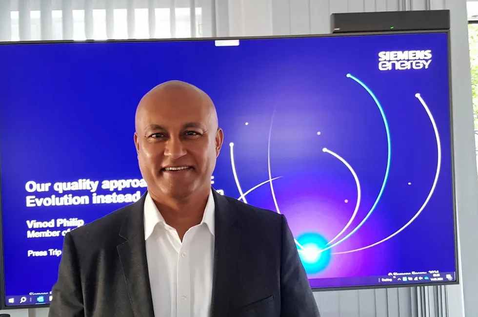 New Siemens Gamesa CEO Vinod Philip confident of 2026 break-even | Recharge