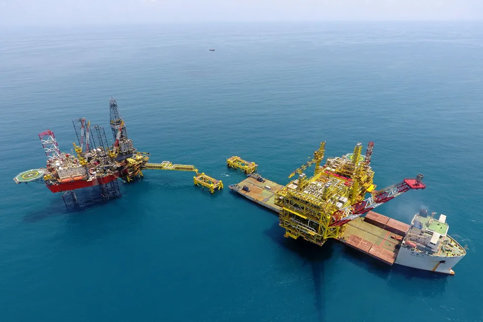 Which contractor has won a trio of platforms for Hess in Malaysia ...