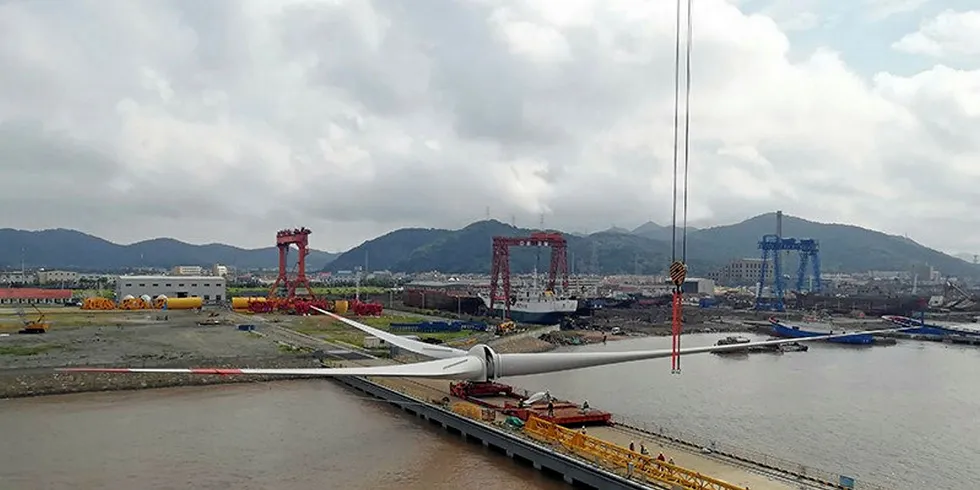 LM blades installed on 4MW Shanghai Electric offshore turbine | Recharge