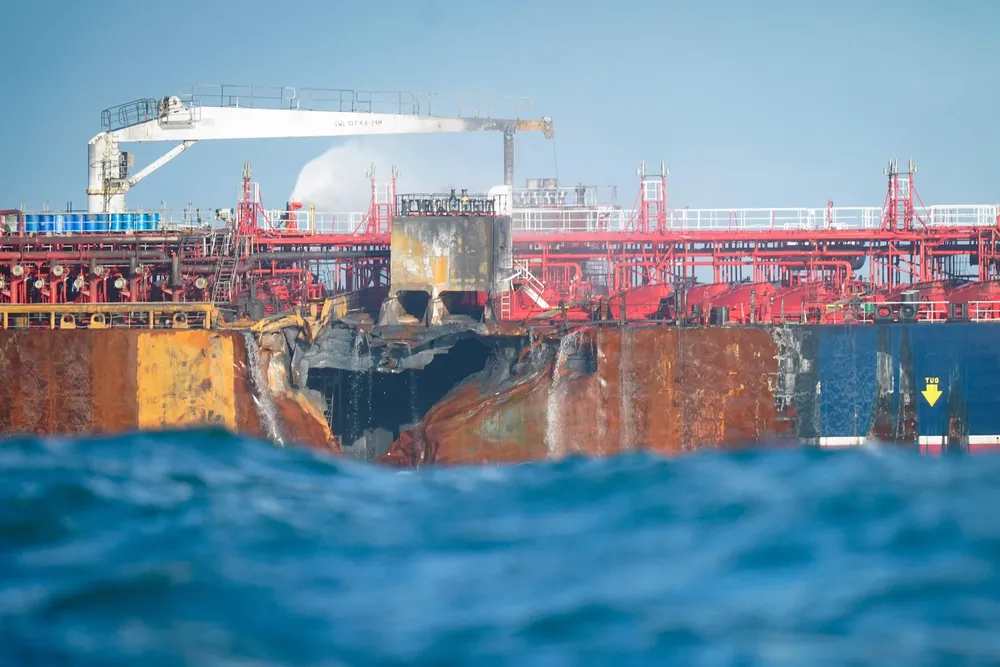 Stena Bulk tanker’s jet fuel spill limited to one tank after collision