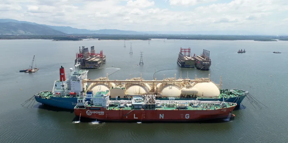KARMOL’s Brazil-based FSRU receives first LNG to supply powership quartet