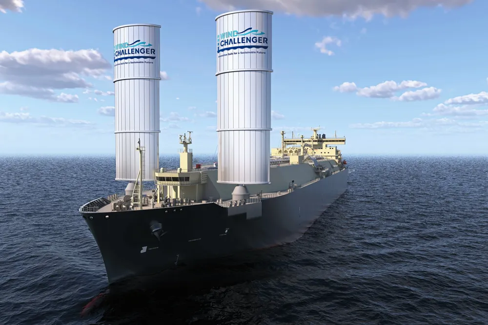 MOL to fit its Wind Challenger sails to second LNG carrier