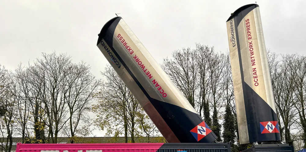 Ocean Network Express to trial box-based wind propulsion technology