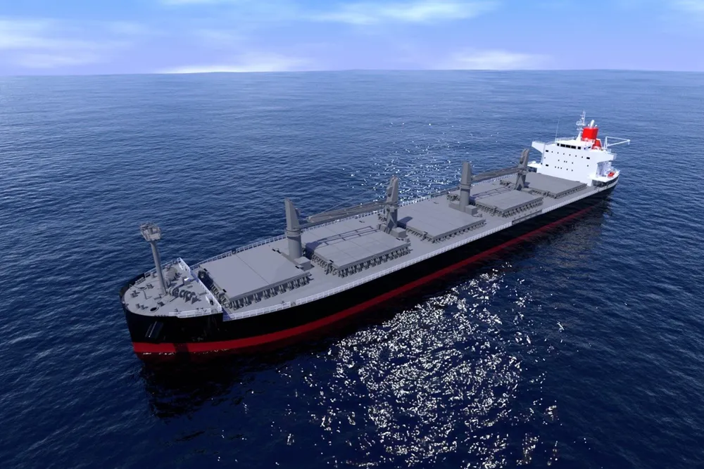 Japanese shipyard giants pool design resources for new style bulker