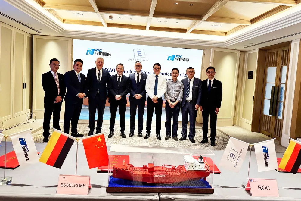 John T Essberger orders two stainless steel chemical tankers in China