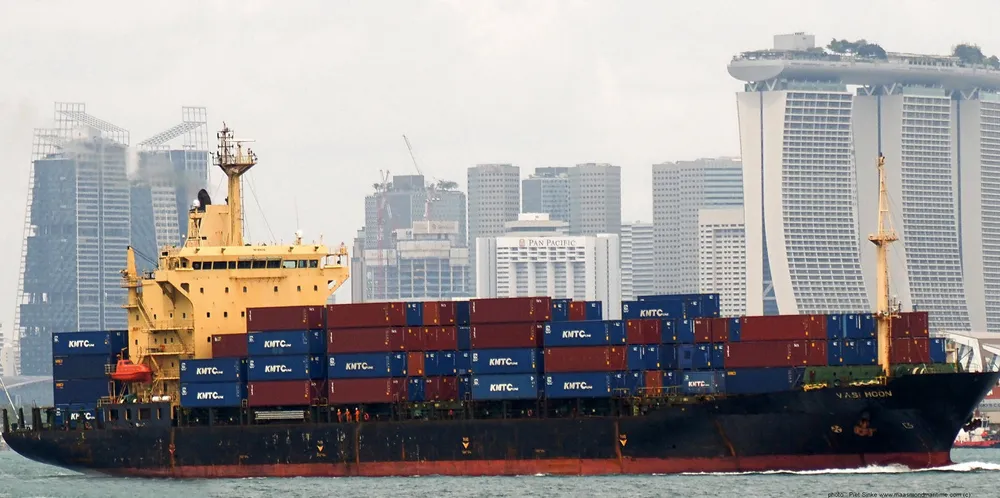 Deadly Russian missile attack on Odesa port damages container ship