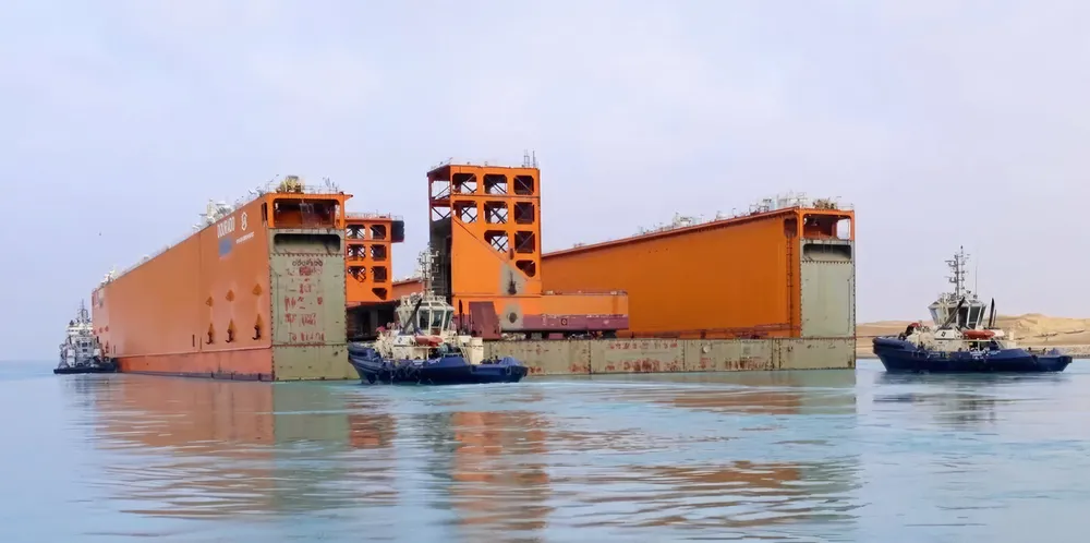 Besiktas receives Seatrium floating dock after record-breaking Suez passage