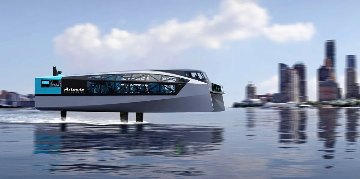 Flying hydrofoil ferry among winners of £60m UK green marine funding