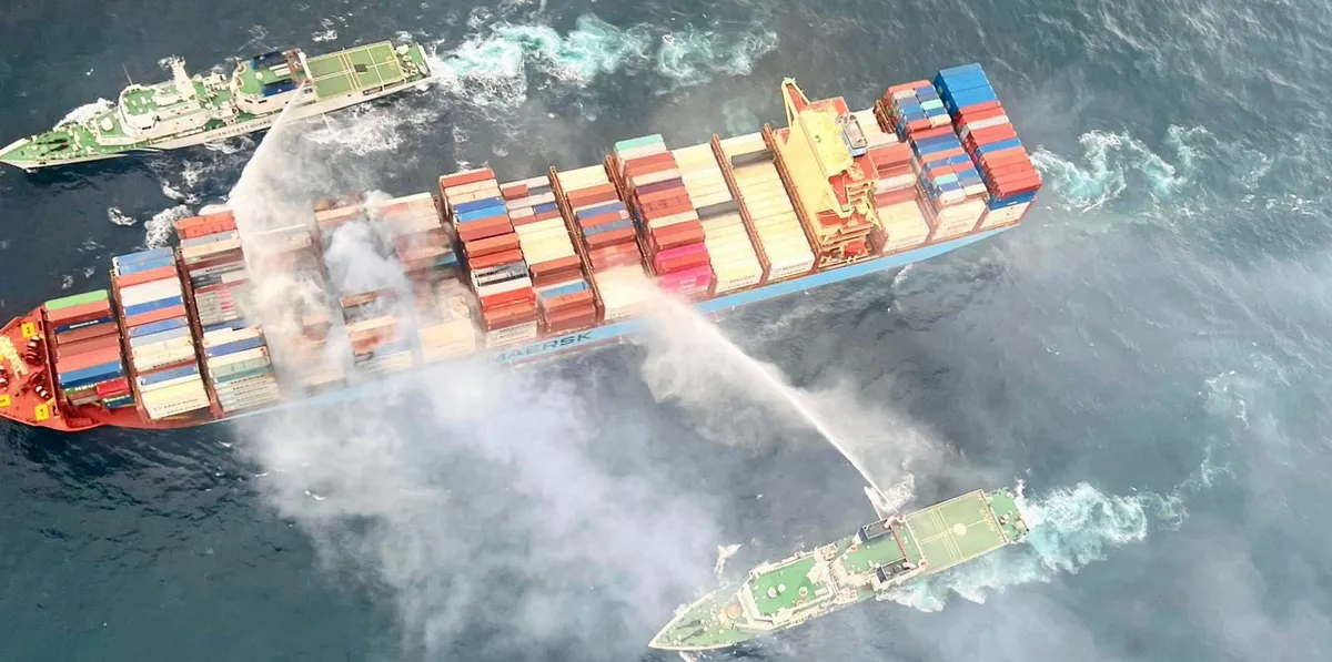 Maersk container ship fire claims life of one seafarer