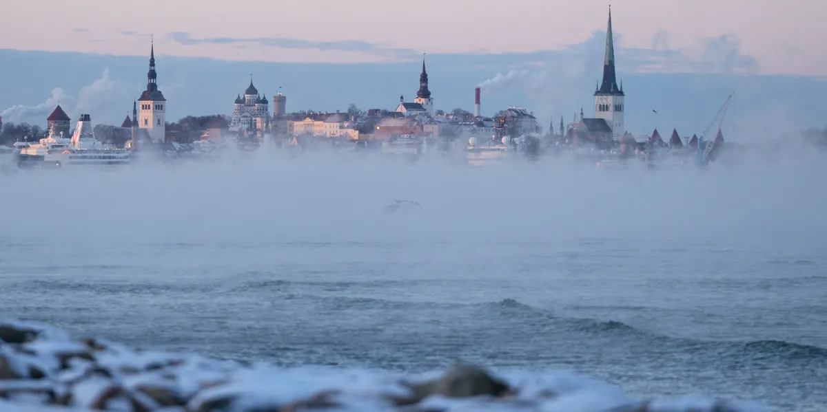 Big freeze strands cargo ships in Baltic Sea ice