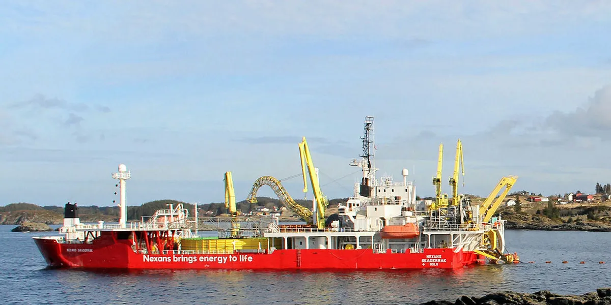 Nexans’ fjerde og siste kabellengde på vei til Skottland