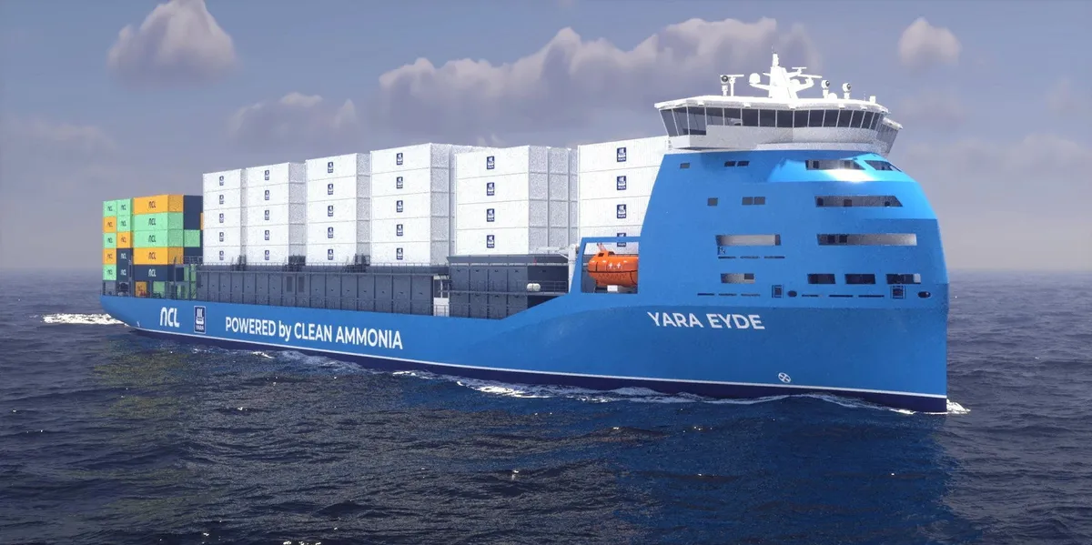 Norway’s North Sea Container orders ‘world’s first’ ammonia-fuelled container ship