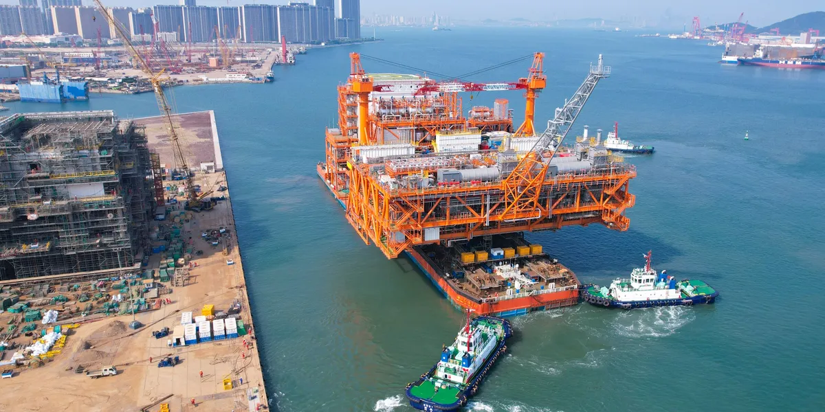 Central hub sets sail for major Chinese offshore field | Upstream