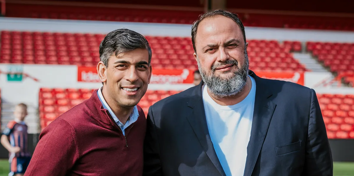 Marinakis welcomes Sunak to City Ground to kick off sports health ...