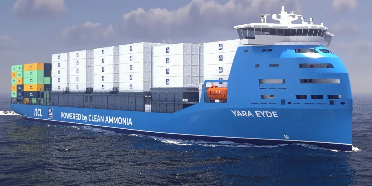CMB.Tech to own first ammonia-powered container ship being built in China