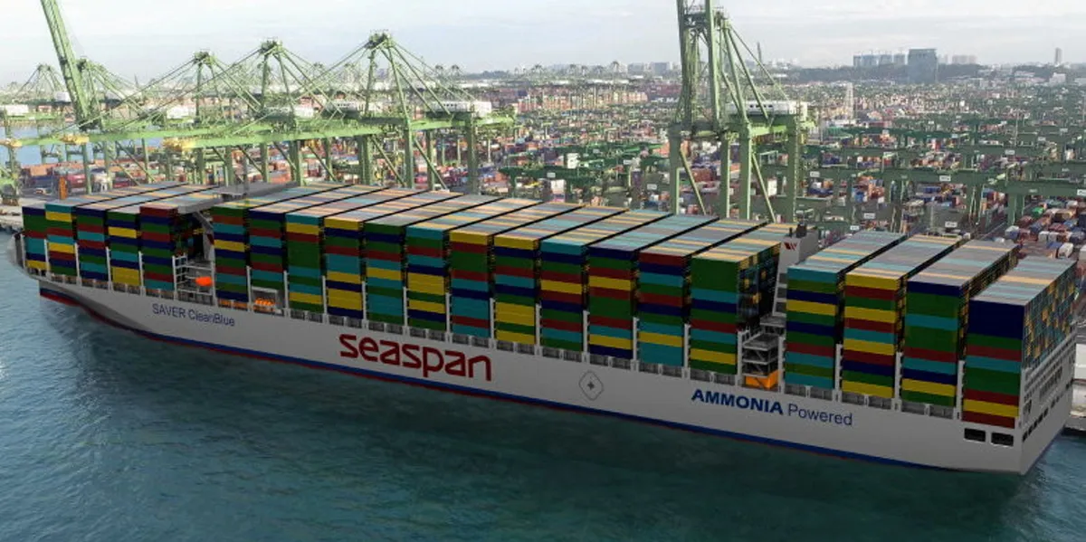 Seaspan and Maersk Zero Carbon Center unveil huge ammonia container ...