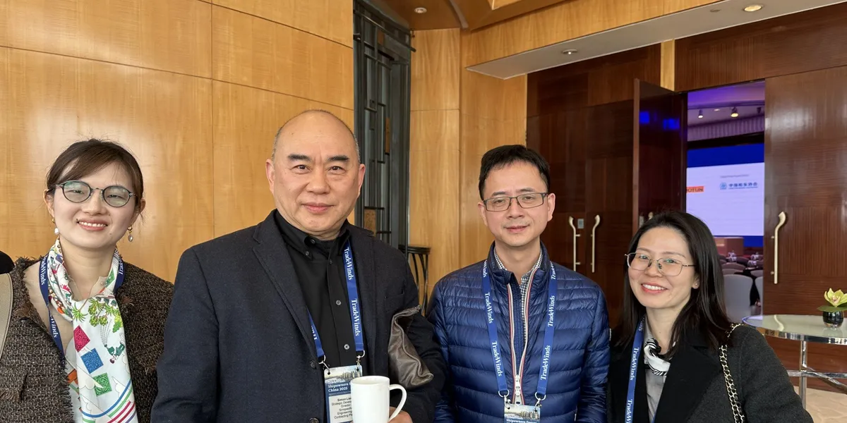 High-profile Asian shipping executives Simon Liang and Nobu Su make a ...