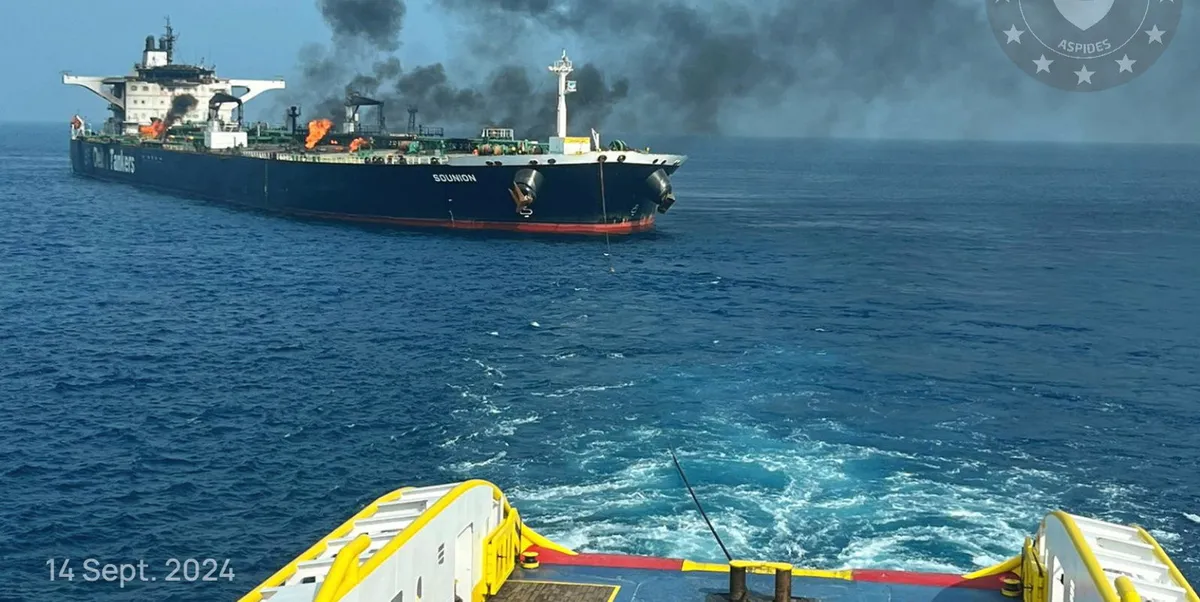 Salvage armada starts towing stricken Delta Tankers vessel in Red Sea