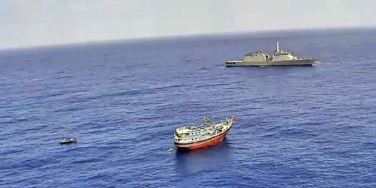 Suspicious boat stalks tanker in Arabian Sea close to floating armoury