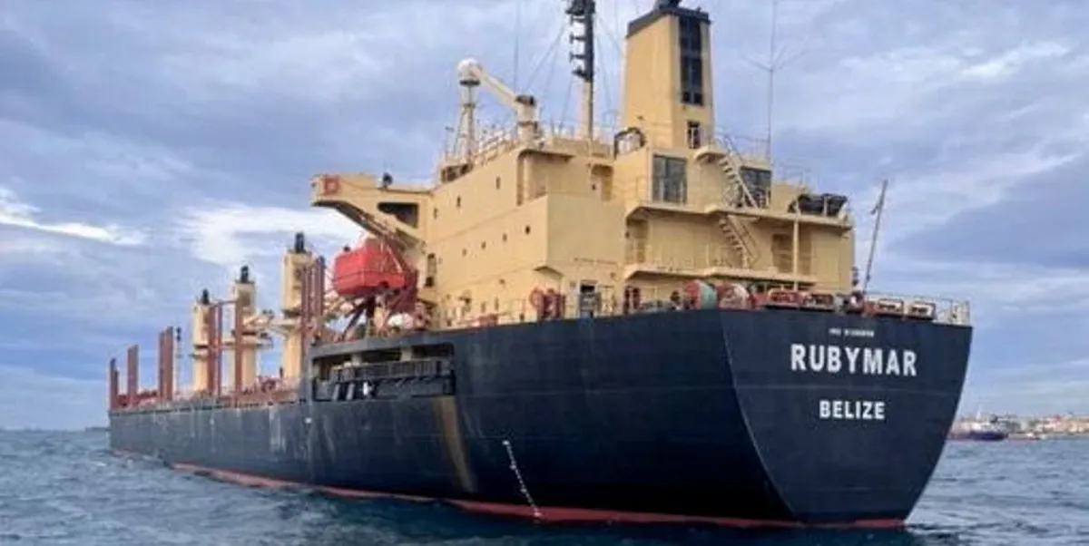 Houthis link Rubymar salvage to Gaza aid as stricken vessel leaks fuel