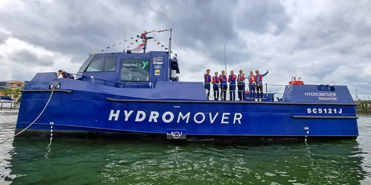 Singapore debuts first ‘zero emission’ electric cargo vessel