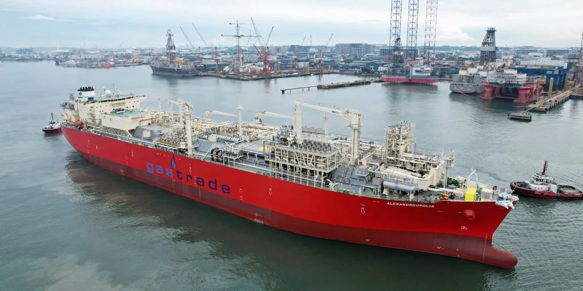 Greece’s first FSRU heads out to site from Singapore