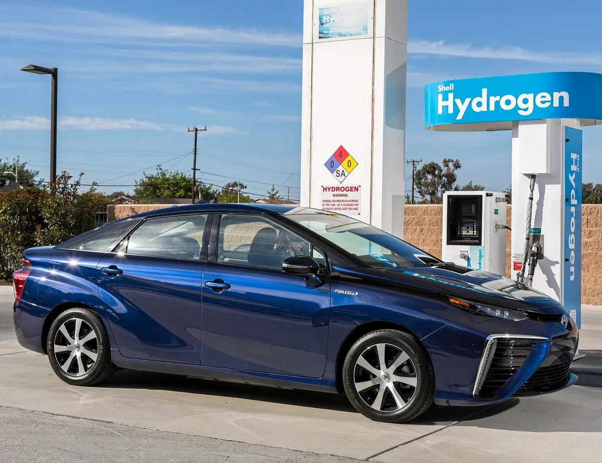 Hydrogen powered cars store